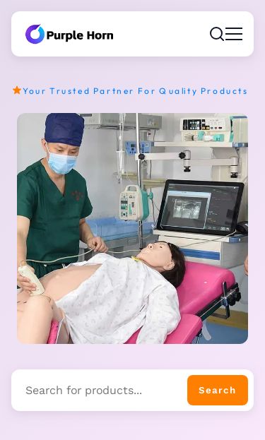 mobile interface of medicaltrainingsimulators.com