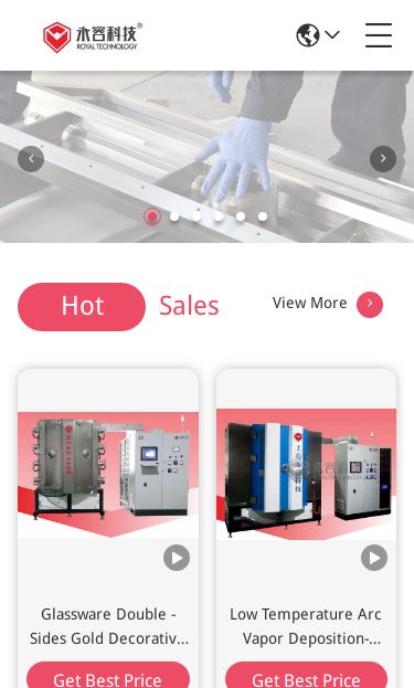 mobile interface of royal-source.com
