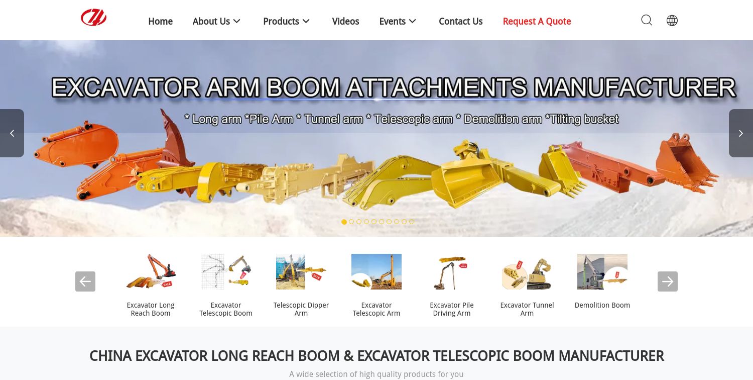 pc interface of excavatorlongarm.com