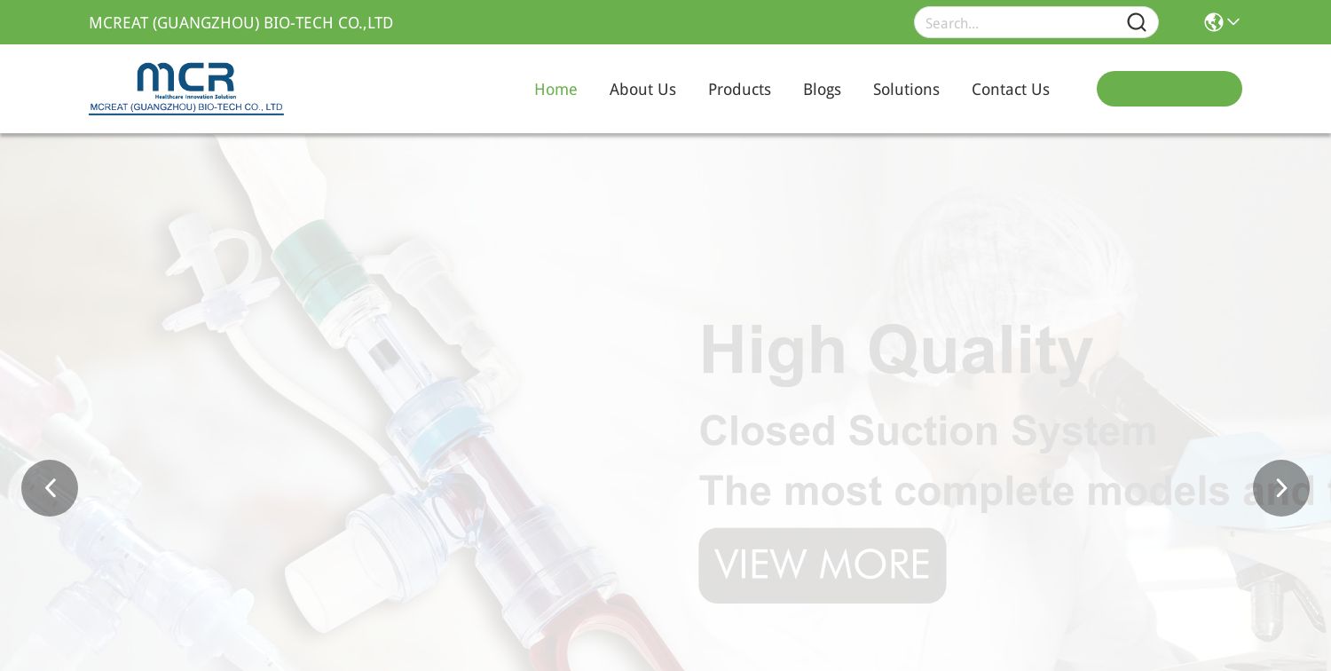 pc interface of mcreatmedical.com