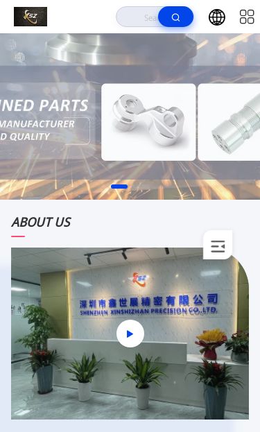 mobile interface of cncmachined-parts.com
