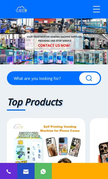 mobile interface of cyjvending.com