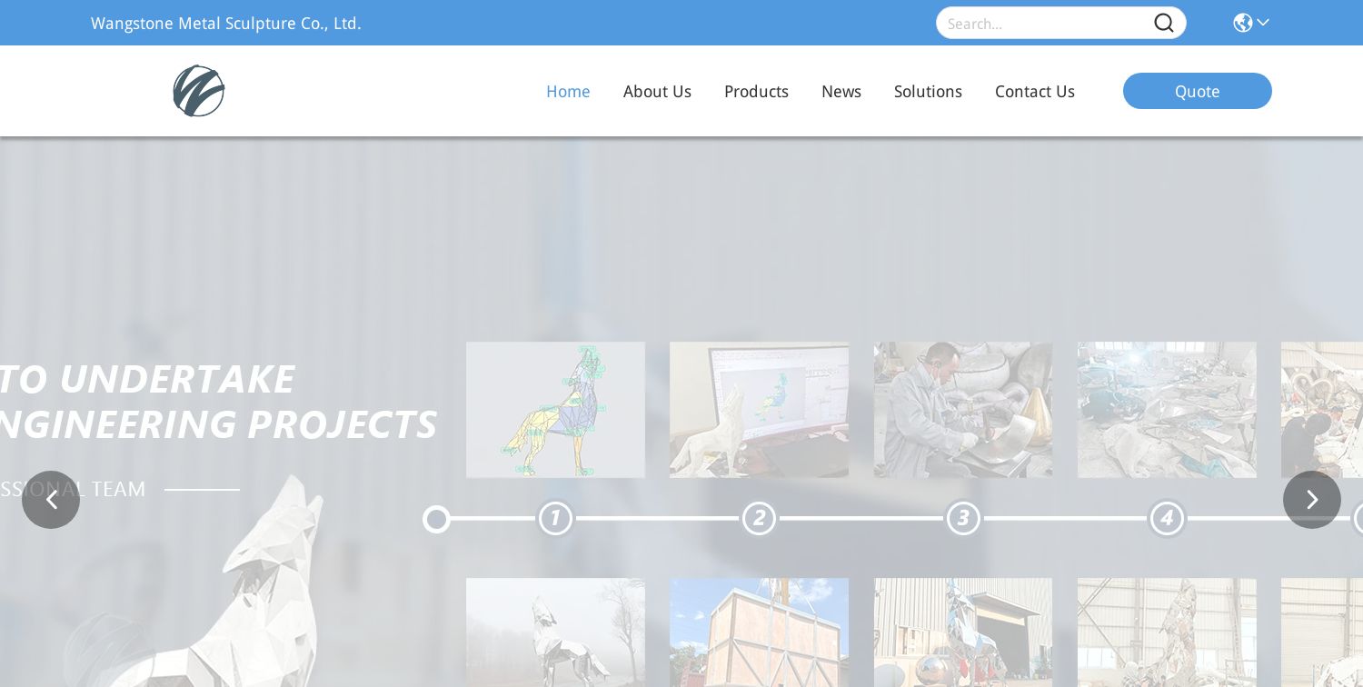 pc interface of chinametalsculpture.com