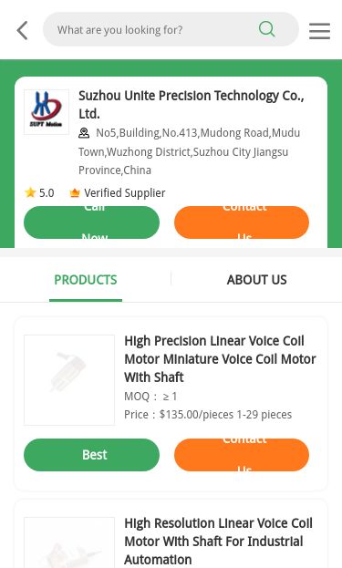 mobile interface of vcm-motor.com
