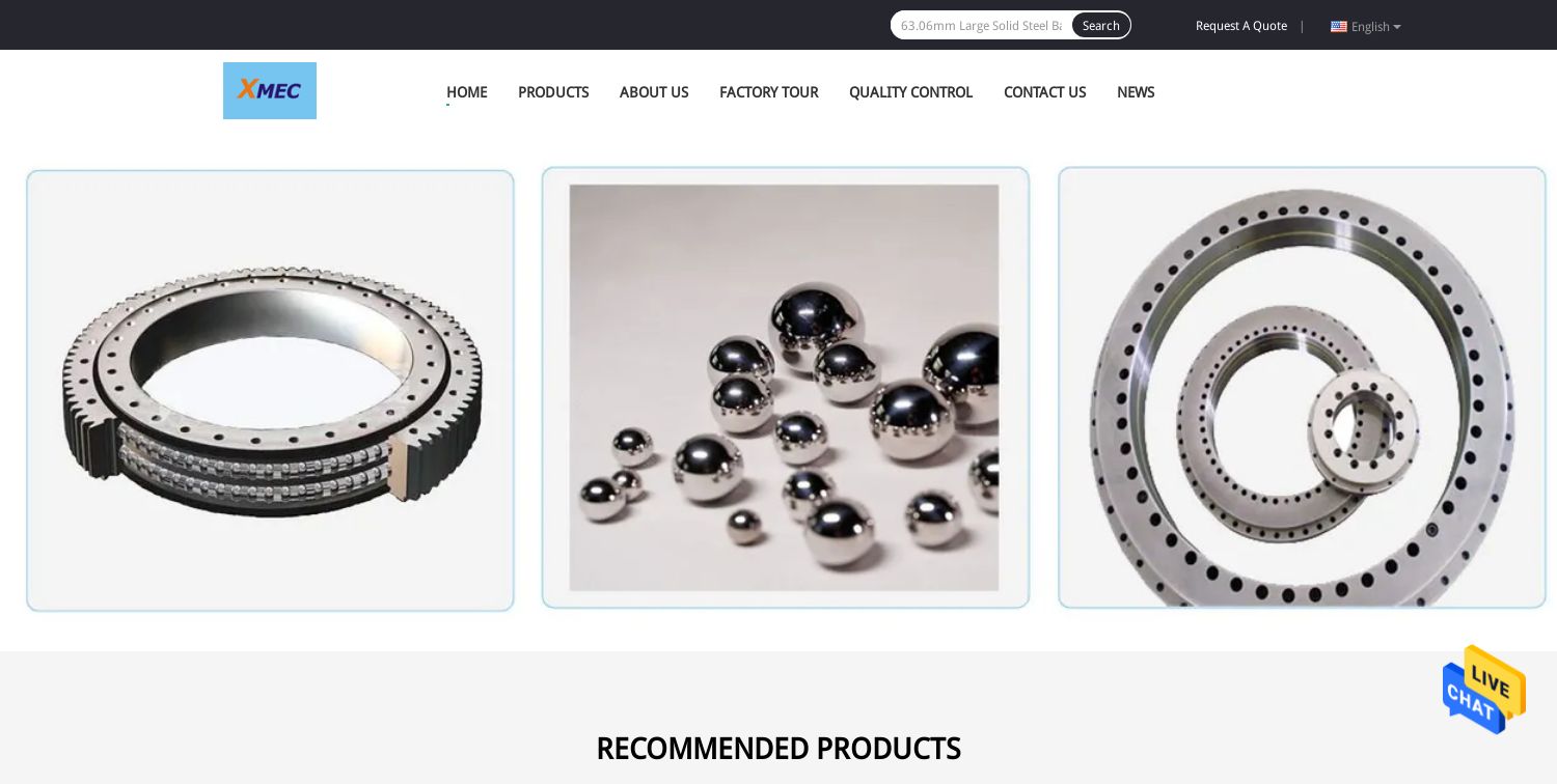 pc interface of steelbearingball.com