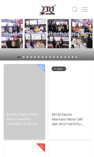 mobile interface of starter-motoralternator.com