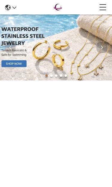 mobile interface of accessories-hair.com