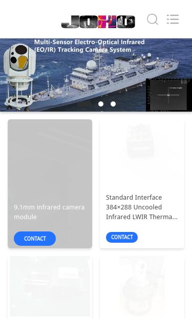 mobile interface of eo-irsystems.com
