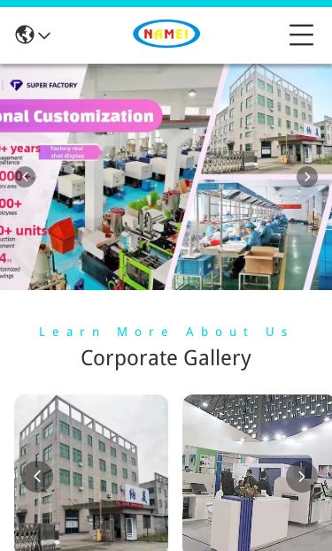 mobile interface of eyelinerpencilpackaging.com