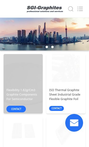 mobile interface of carbongraphiteplate.com