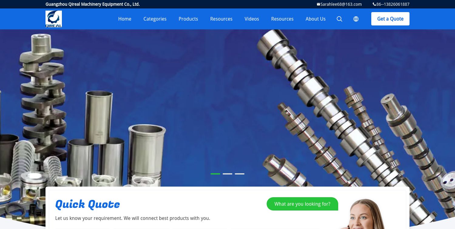 pc interface of excavators-spare-parts.com