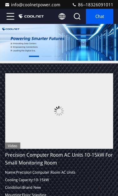 mobile interface of precisionacunits.com
