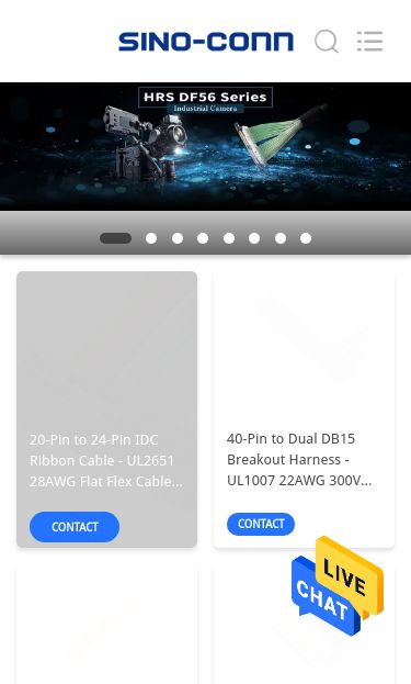 mobile interface of mcccable.com