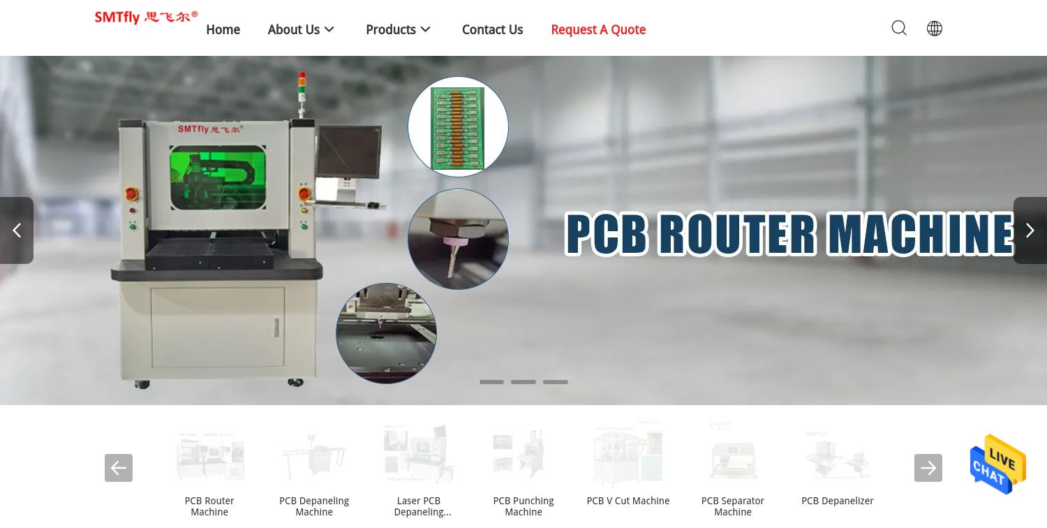 pc interface of depanelingmachine.com