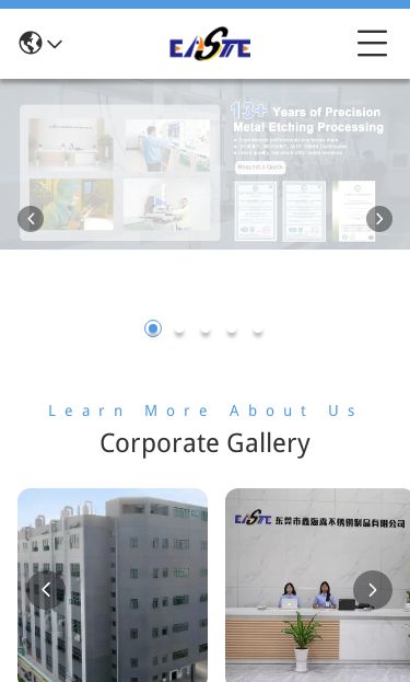 mobile interface of hysonetch.com