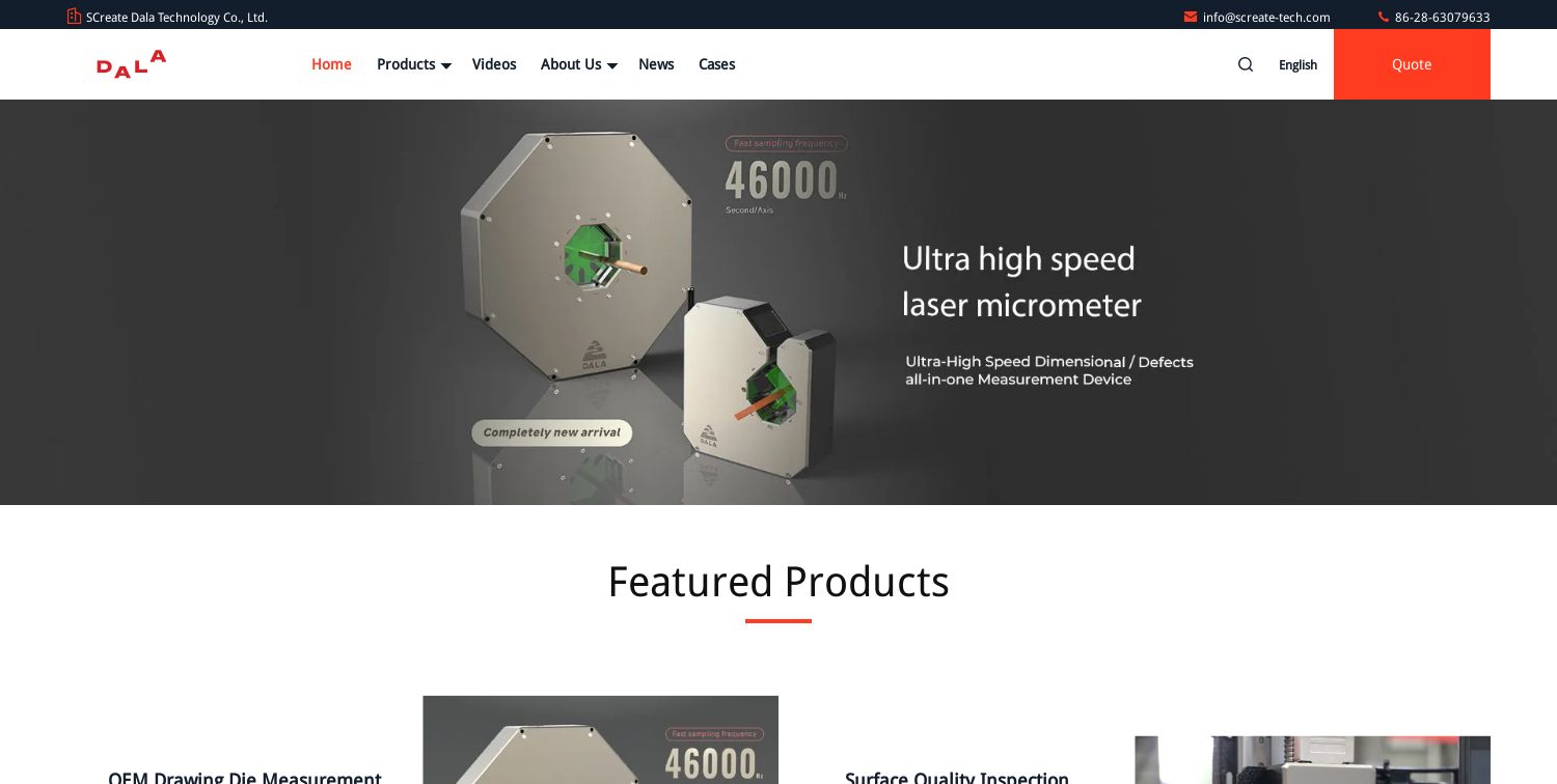 pc interface of screatedalalasermicrometer.com