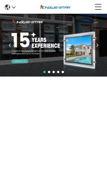 mobile interface of kingwe-star.com