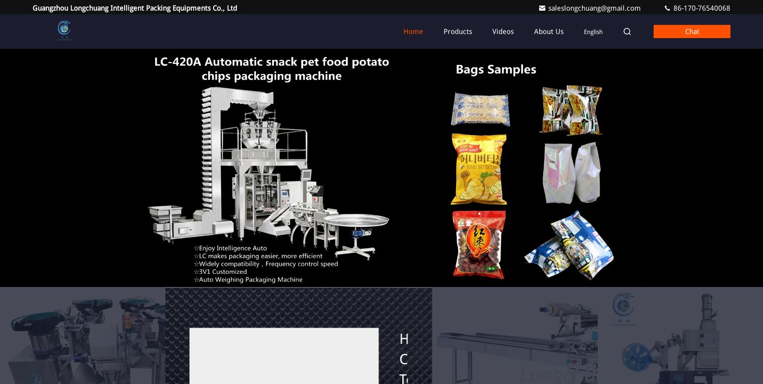 pc interface of automatedpackingmachine.com