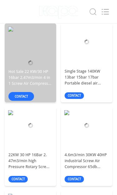 mobile interface of kapaac.com