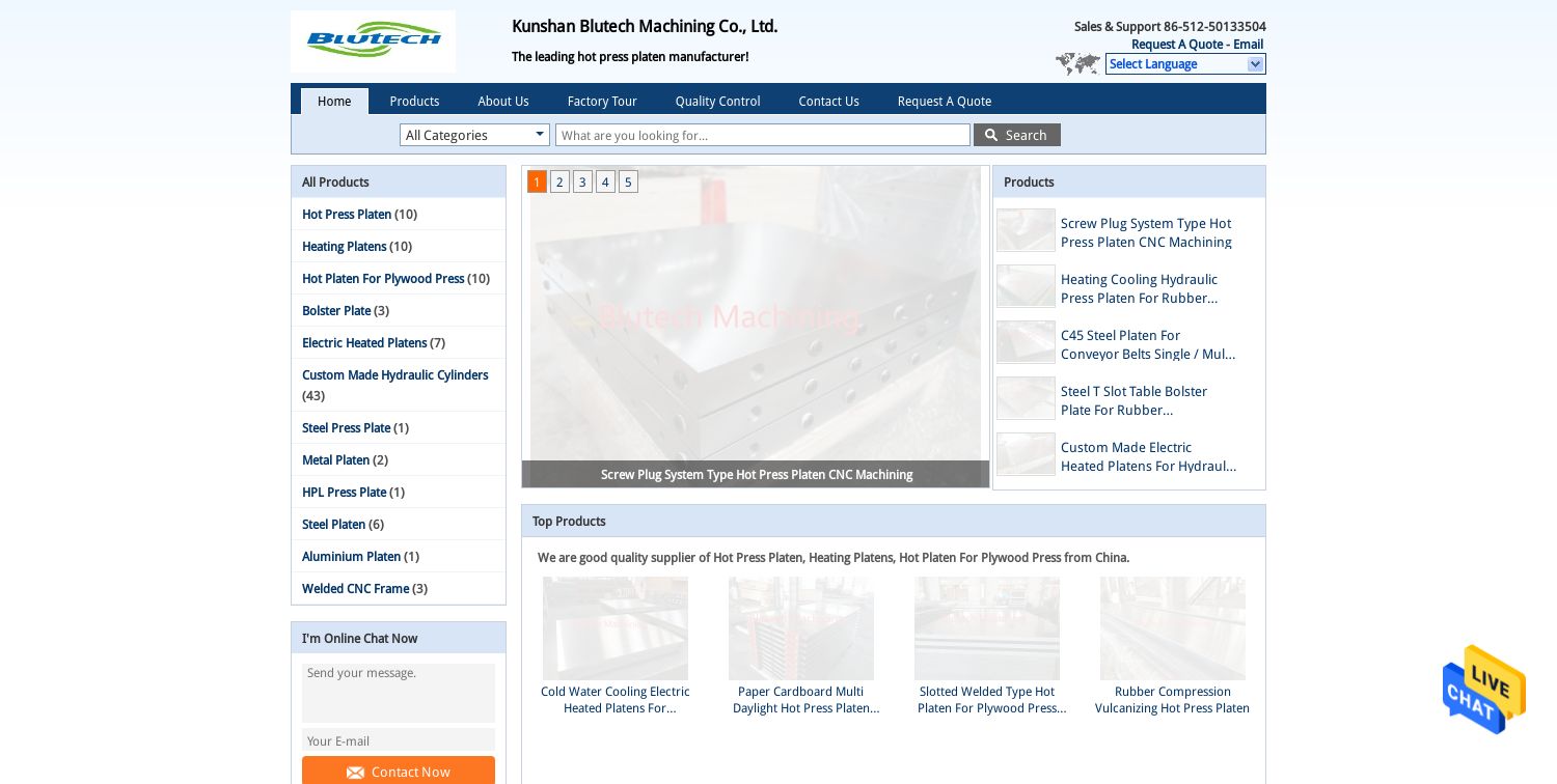 pc interface of hotpress-platen.com