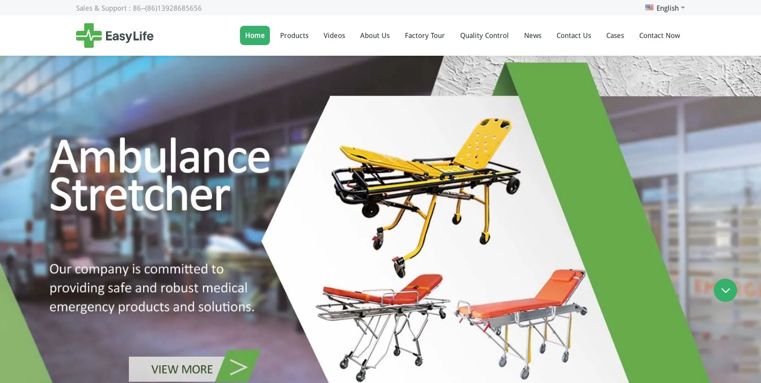 pc interface of folding-stretchers.com