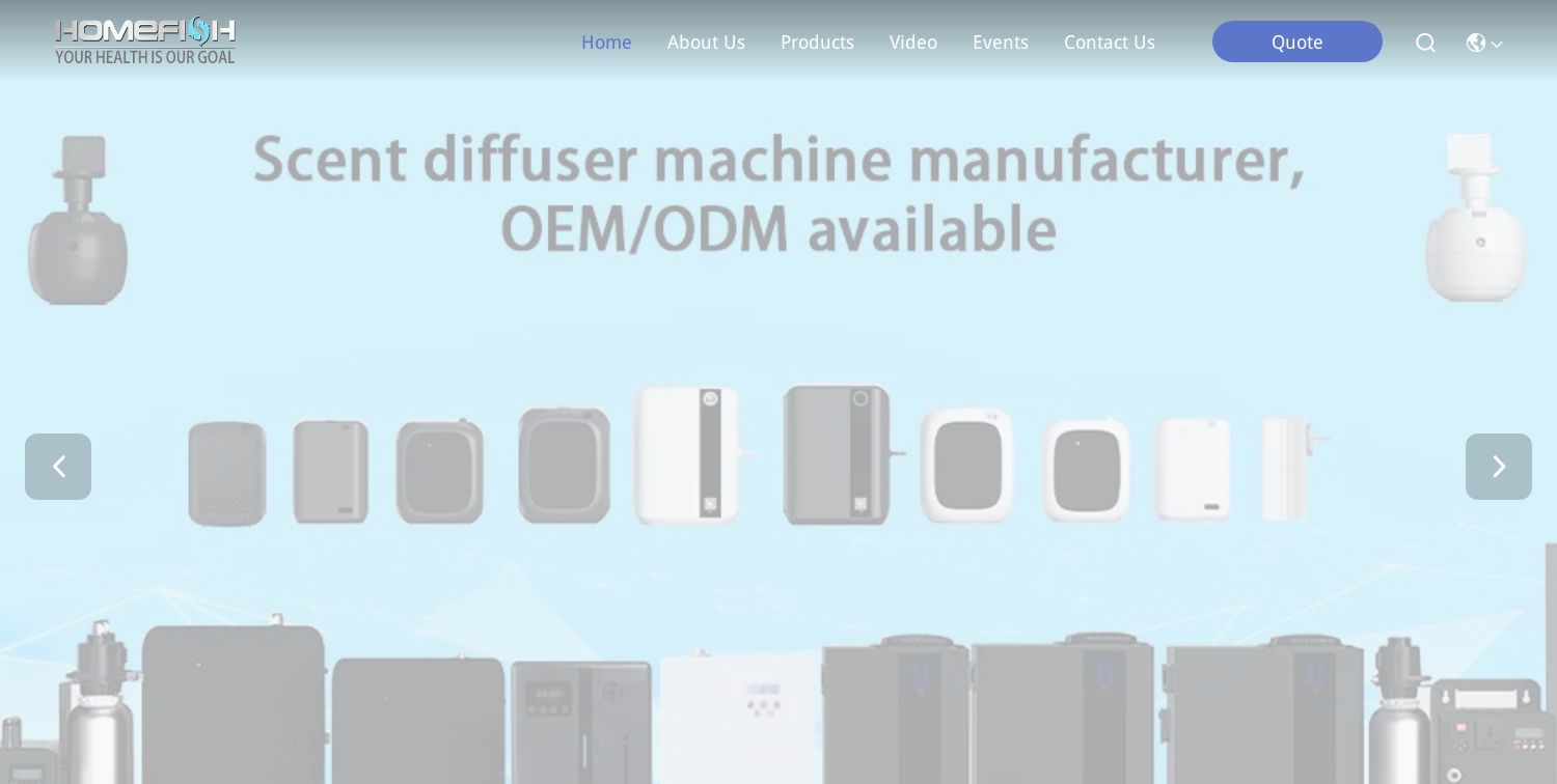 pc interface of airscentdiffuser.com